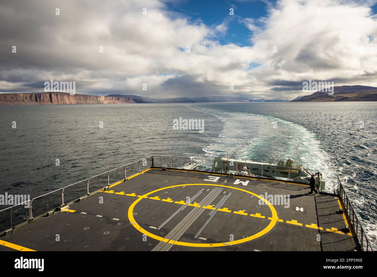 The Royal Canadian Navy's arctic patrol vessel HMCS Margaret Brooke ...