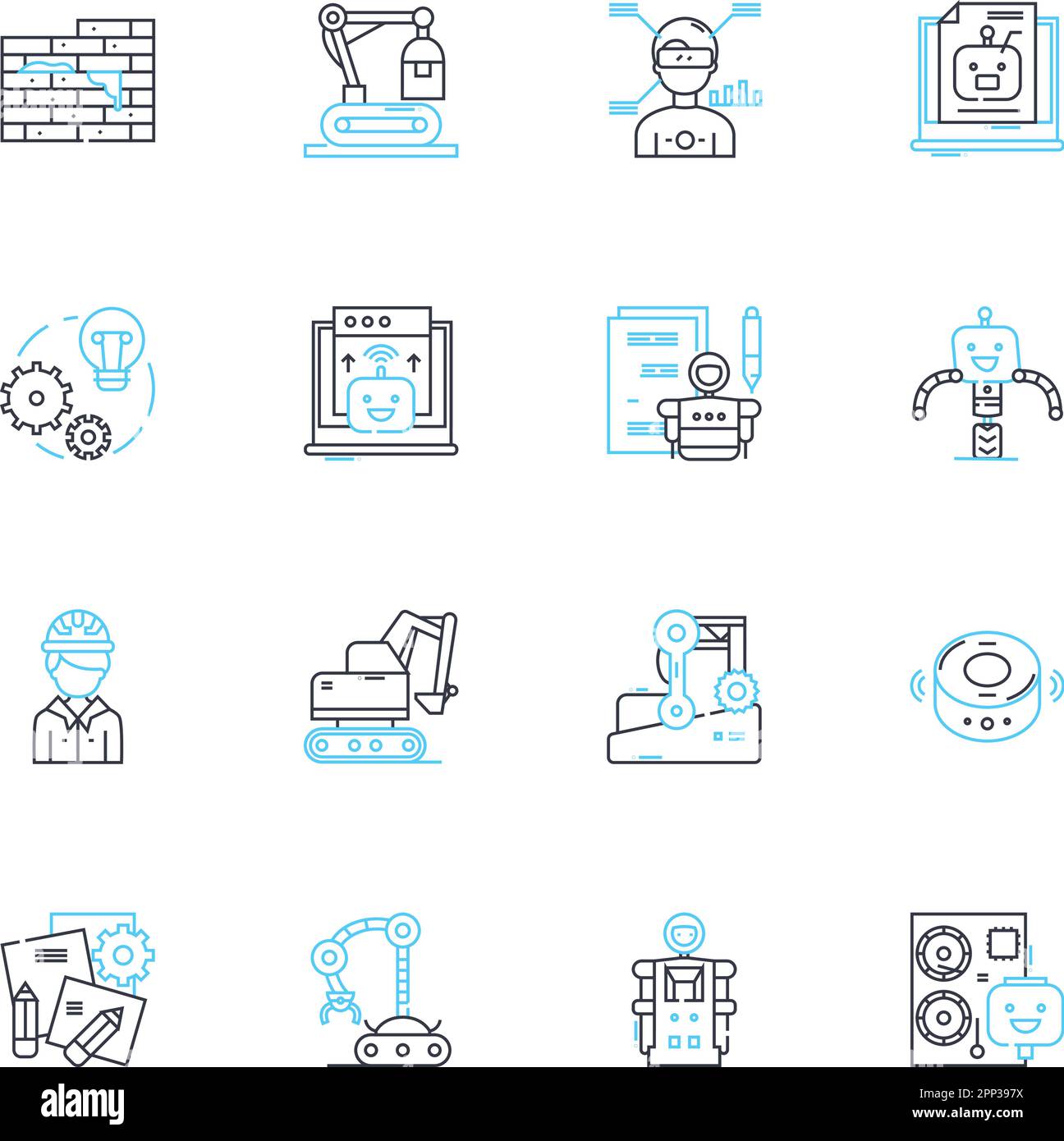 Medical research linear icons set. Clinical, Laboratory, Disease ...