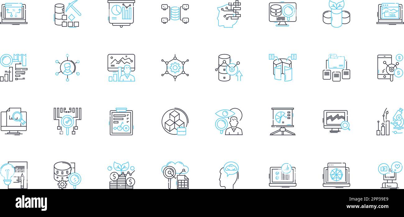 Hunt linear icons set. Scavenger, Predator, Prey, Tracker, Stalk ...