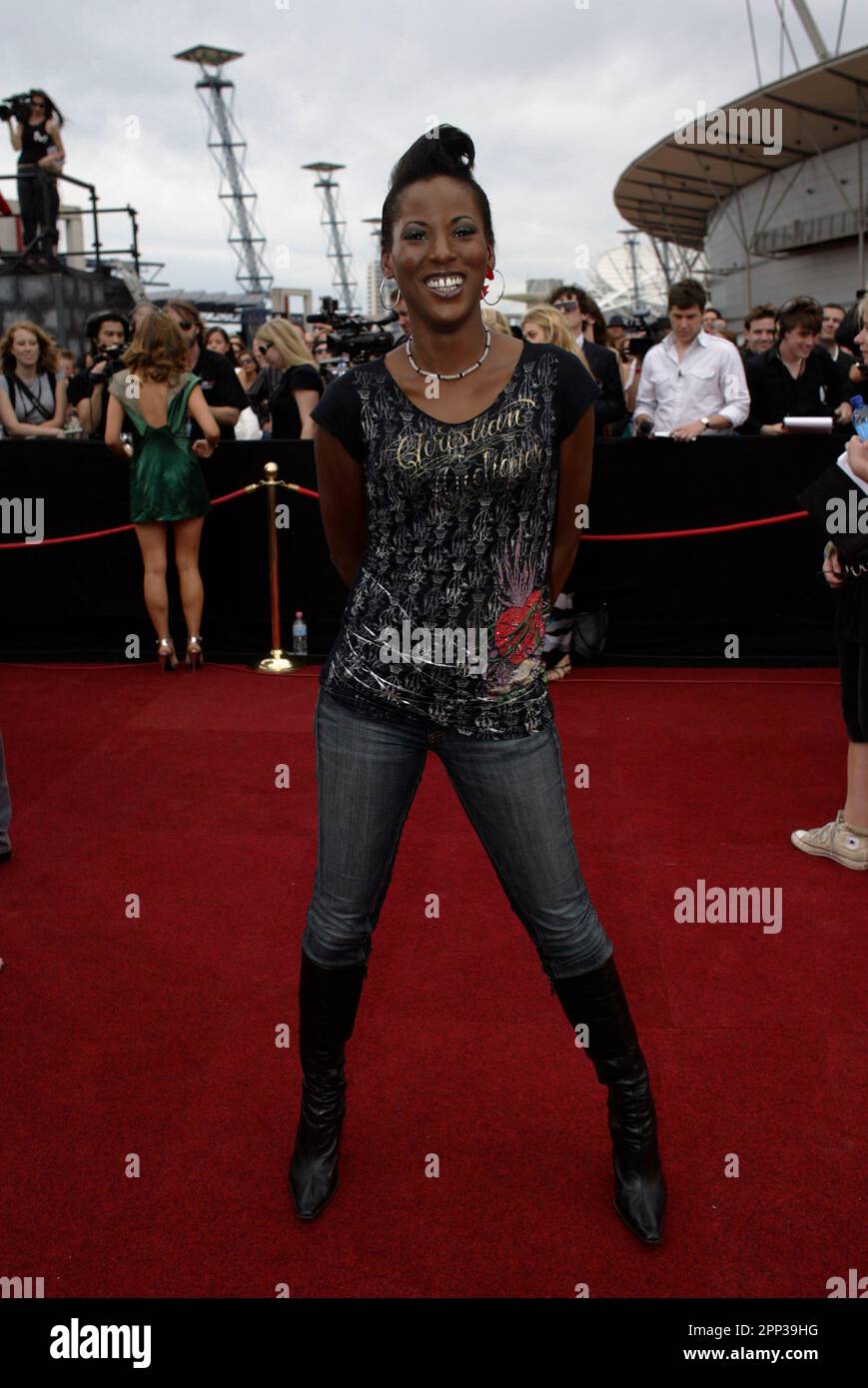 Deni Hines at the 2007 ARIA (Australian Recording Industry Association) Awards. Acer Arena ...