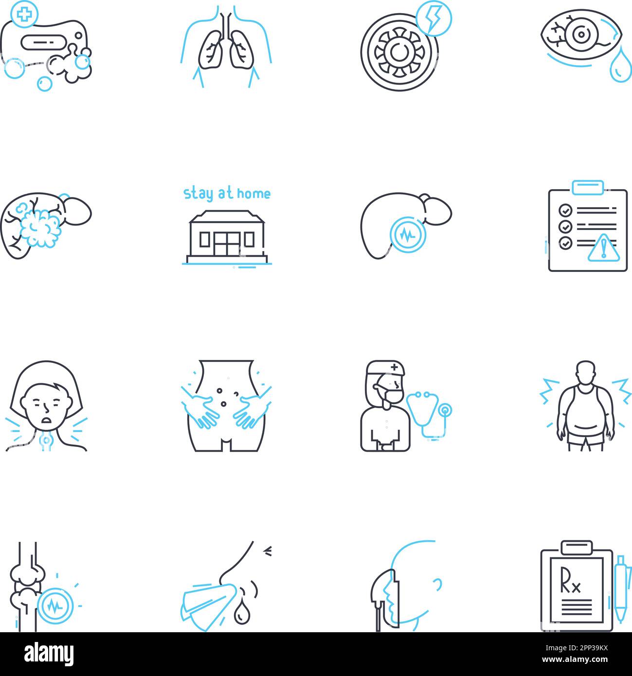 Malware prevention linear icons set. Firewall, Antivirus, Encryption ...