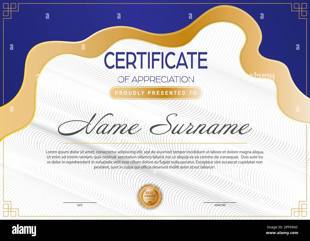 The layout of the certificate, education, qualifications and training ...