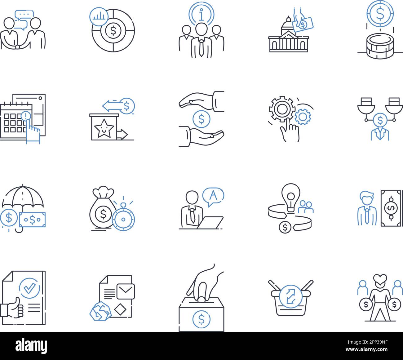 Cybersecurity Line Icons Collection Encryption Firewall Threats Malware Passwords Hackers