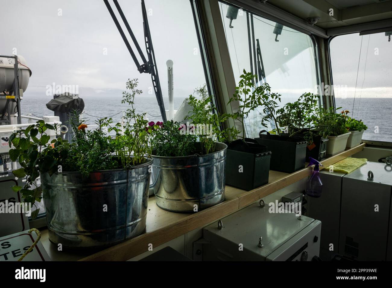 With no helicopter embarked, crew use FlyCo as a private greenhouse for ...