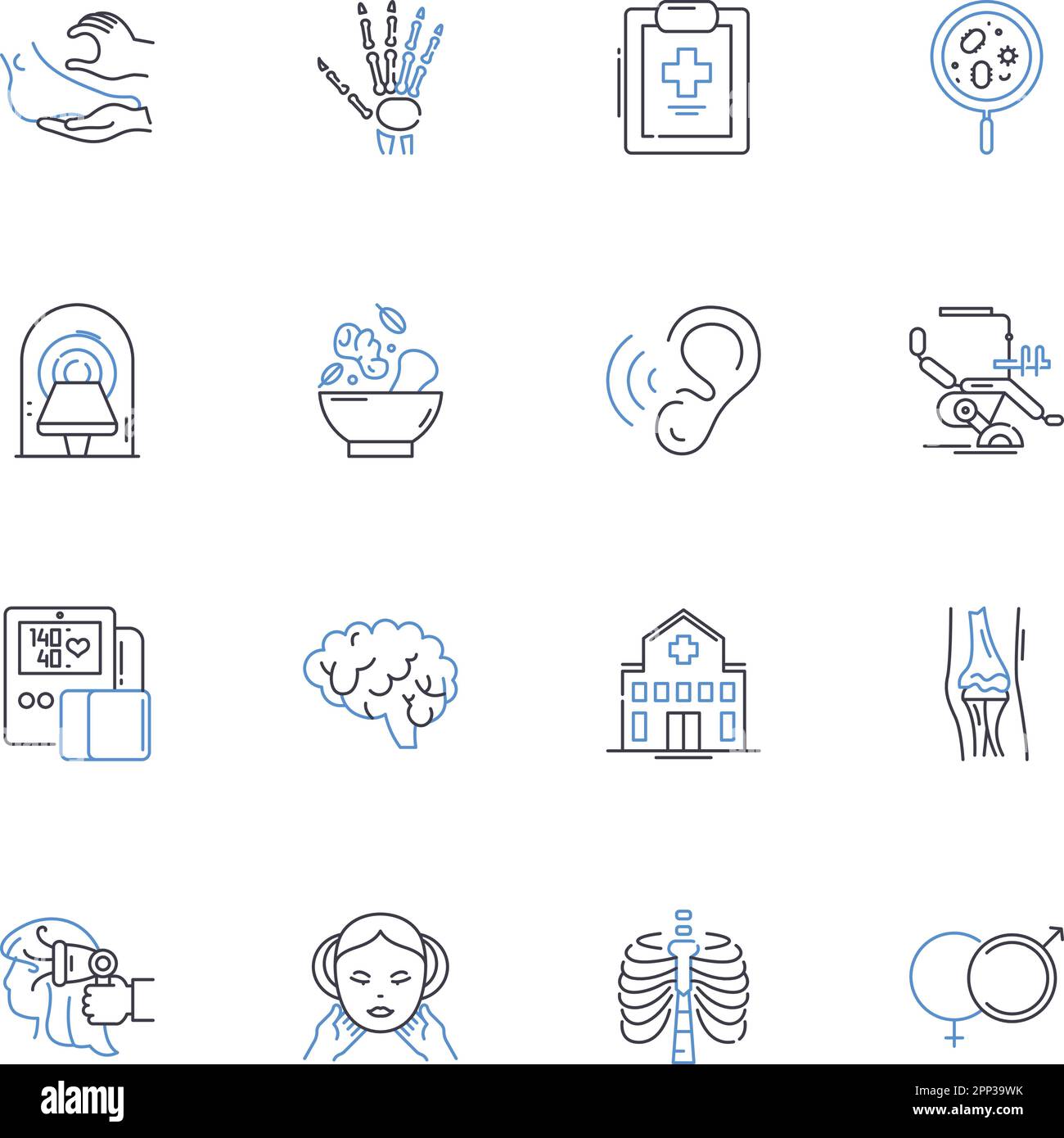 Hygiene line icons collection. Cleanliness, Sanitation, Health, Germ ...