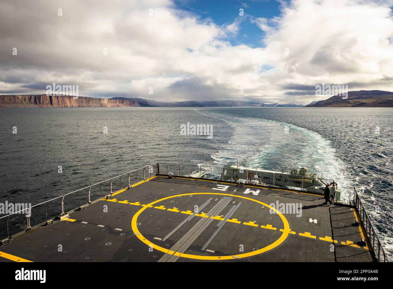 The Royal Canadian Navy's arctic patrol vessel HMCS Margaret Brooke ...