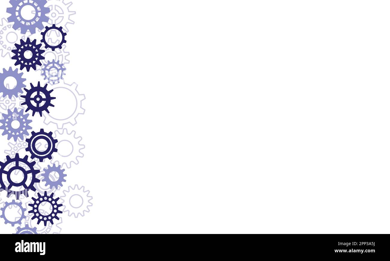 Vector background with blue gears Stock Vector Image & Art - Alamy