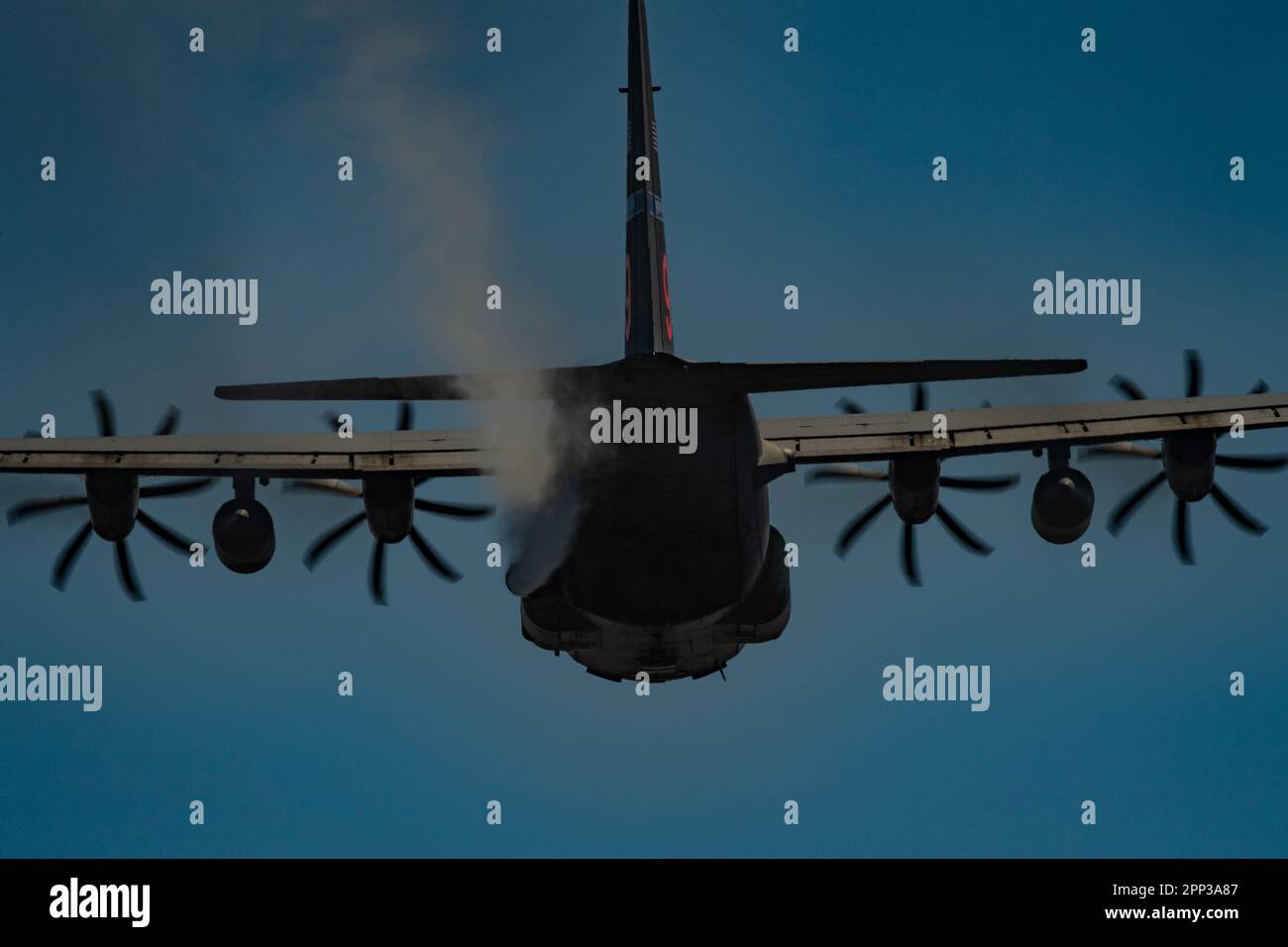 A U.S. Air National Guard C-130 aircraft equipped with the Modular ...