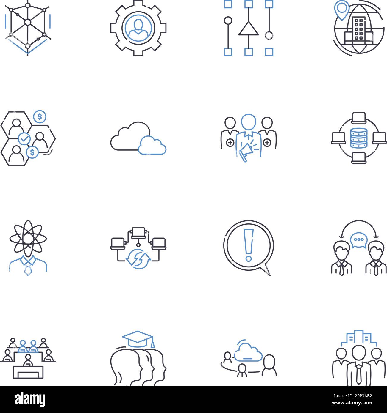 Reciprocity line icons collection. Exchange, Giving, Mutualism ...