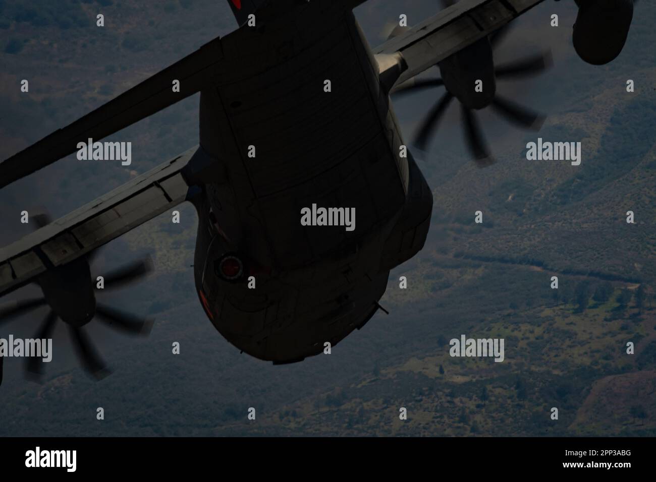 A U.S. Air National Guard C-130 aircraft equipped with the Modular ...