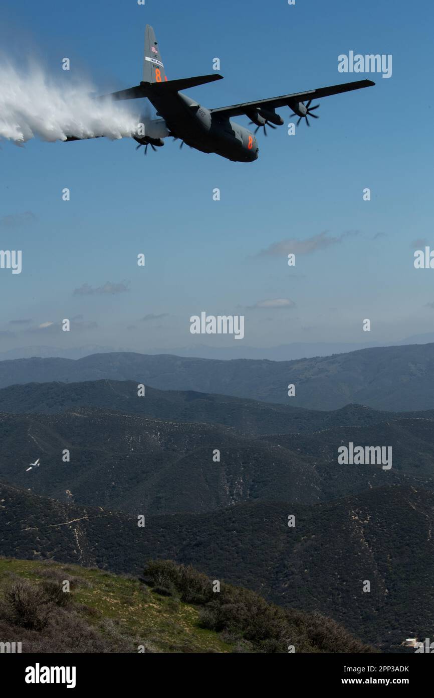 A U.S. Air National Guard C-130 aircraft equipped with the Modular ...