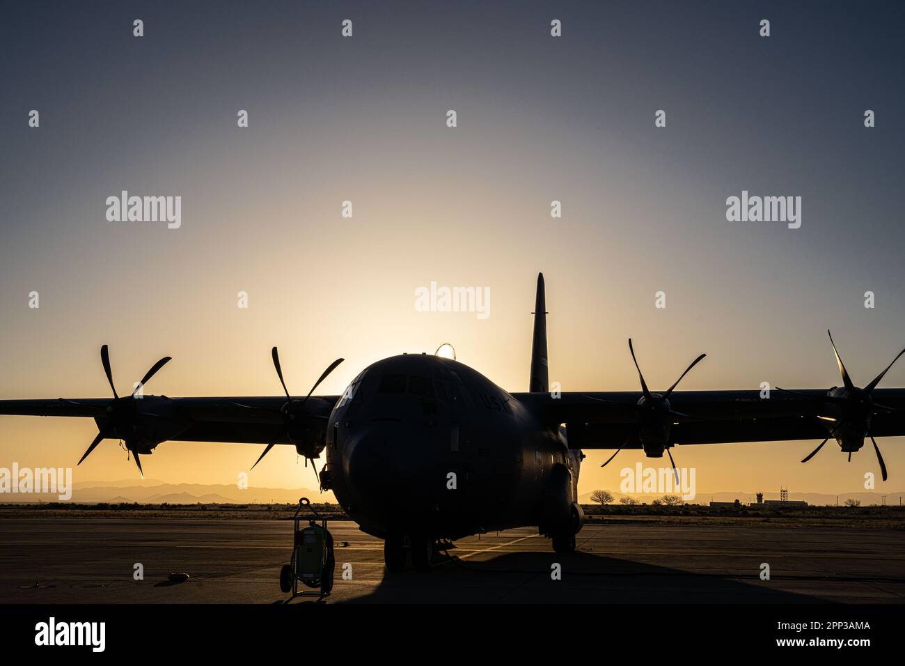 A U.S. Air Force C-130J Hercules aircraft assigned to the 61st Airlift ...