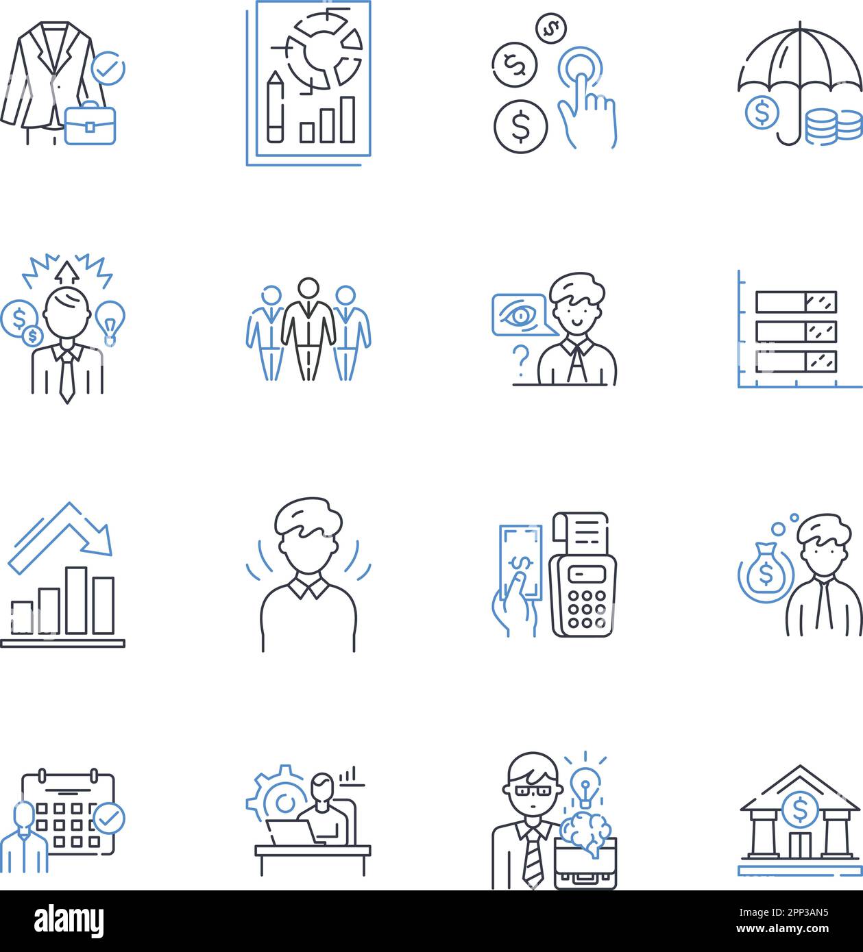 Revenue line icons collection. Profit, Income, Return, Earnings, Gain ...