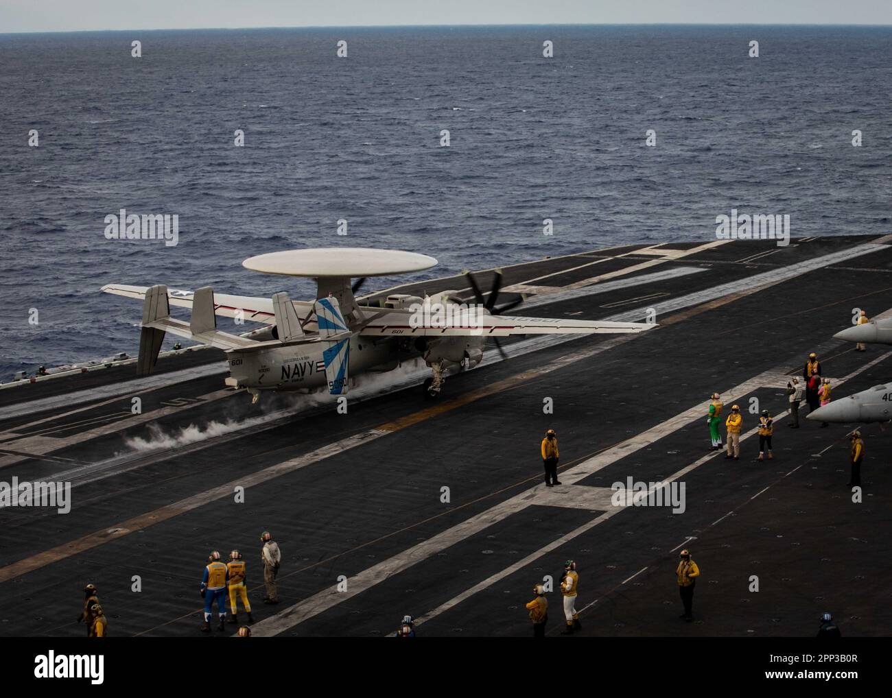 230421-N-EL850-1114 ATLANTIC OCEAN (April 21, 2023) An E-2D Hawkeye ...