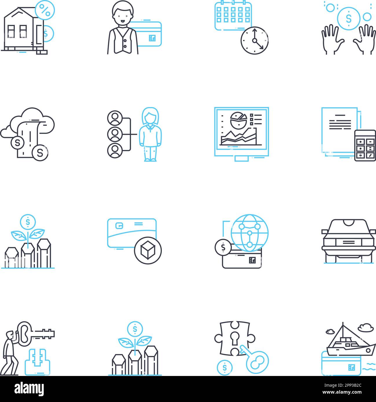 Mtary compensation linear icons set. Benefits, Remuneration, Salary ... Mtary compensation linear icons set. Benefits, Remuneration, Salary ...