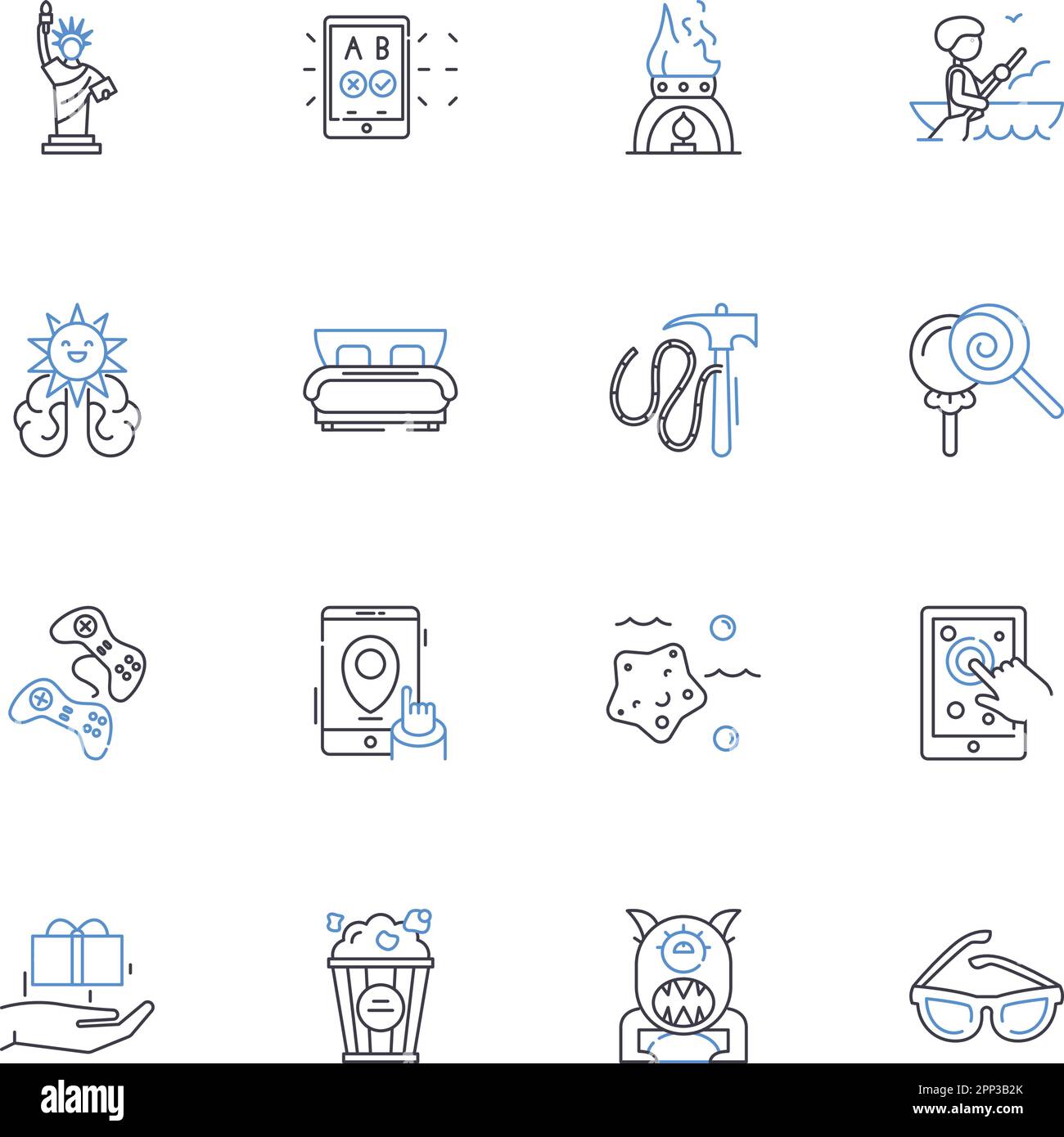 Grand travel line icons collection. Wanderlust, Adventure, Exploration ...