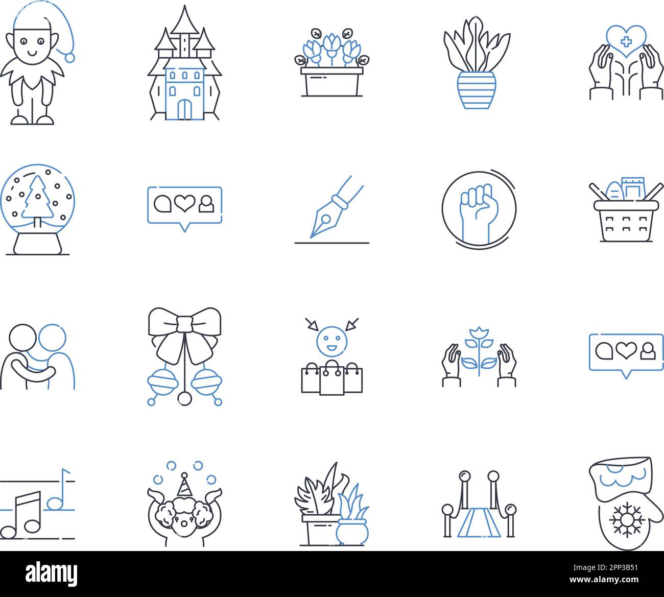 Diversions line icons collection. Games, Sports, Hobbies, Entertainment ...