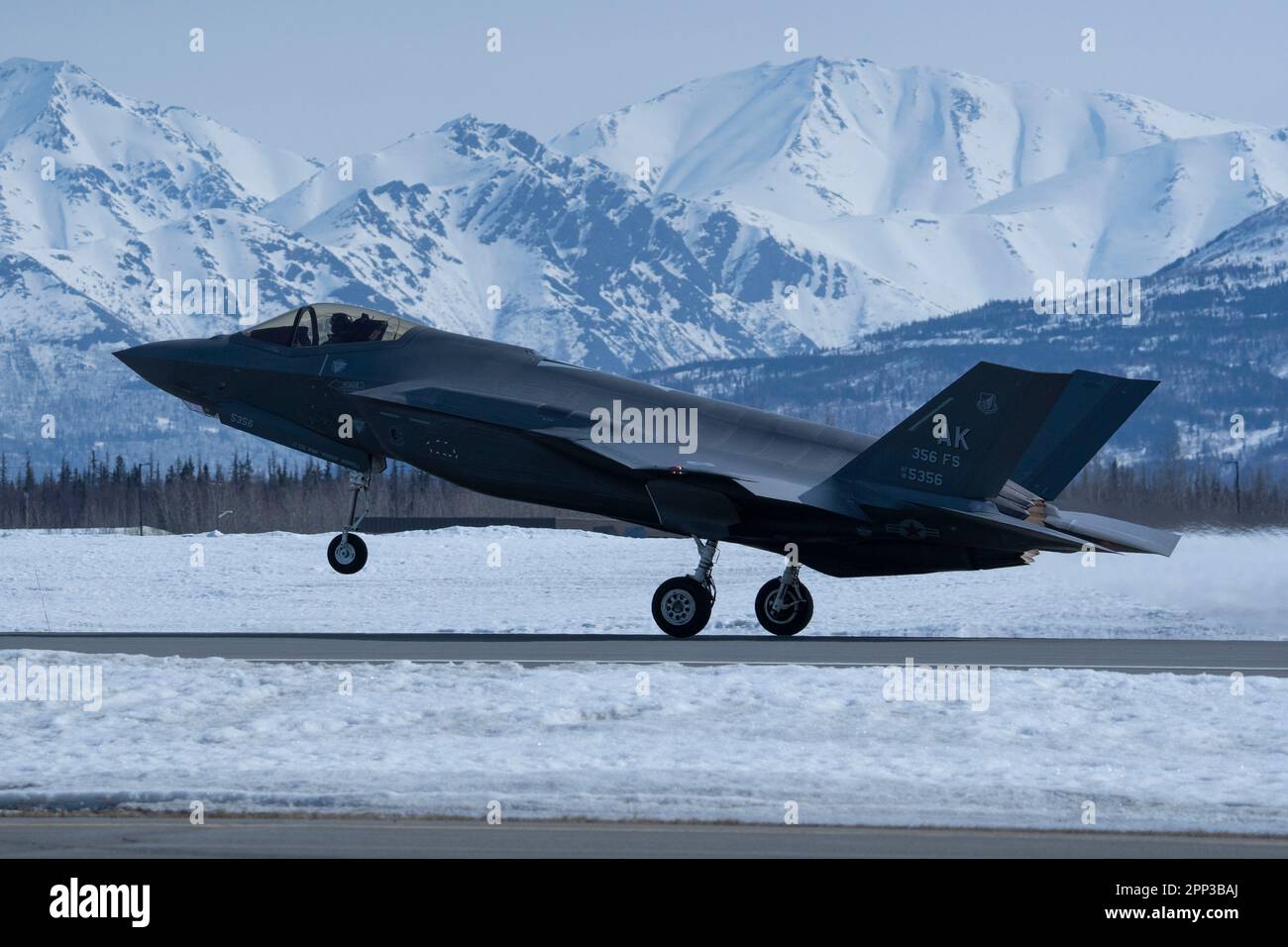 A U.S. Air Force F-35A Lightning II assigned to the 354th Fighter Wing ...