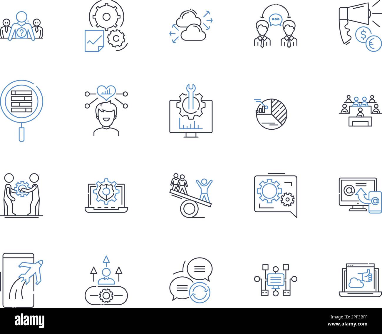 Self-renewal line icons collection. Growth, Transformation, Reflection, Development ...
