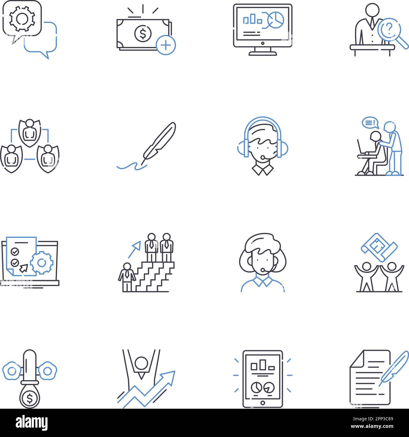 Workshop inauguration line icons collection. Inauguration, Workshop ...