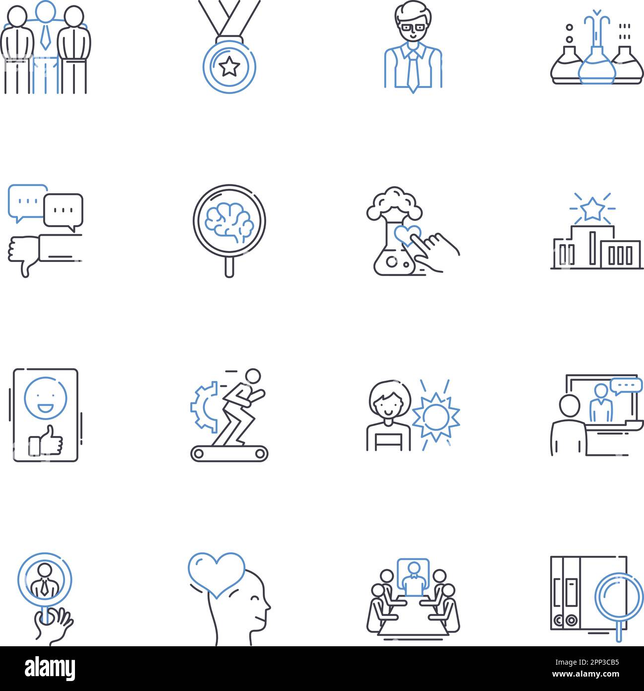 Workforce testing line icons collection. Assessment, Evaluation ... Workforce testing line icons collection. Assessment, Evaluation ...