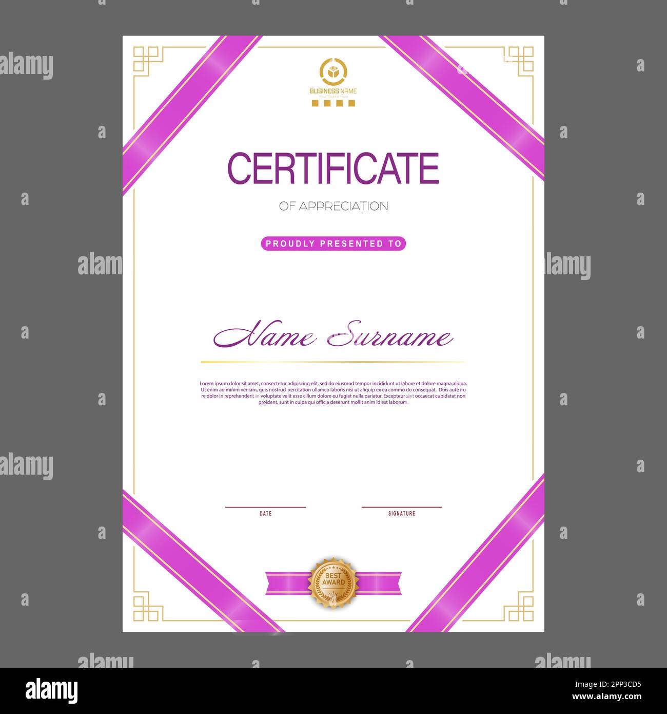 Certificate. The layout of the certificate of recognition of education ...