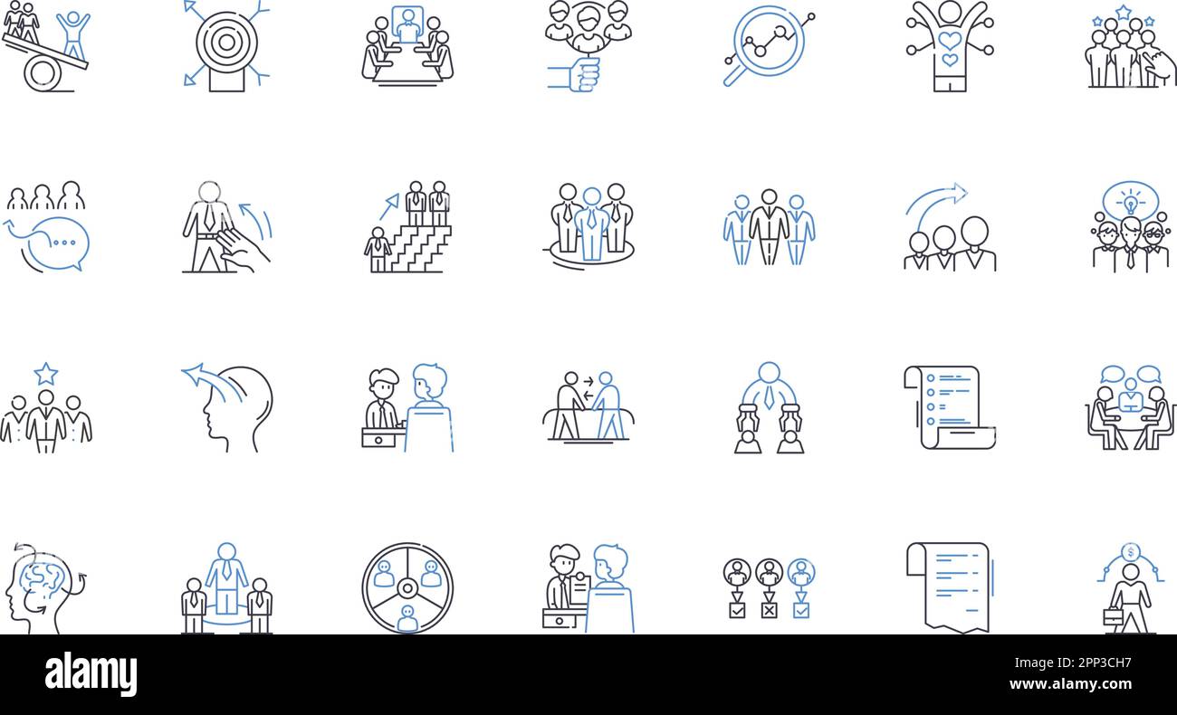 Institutional framework line icons collection. Governance, Policy ... Institutional framework line icons collection. Governance, Policy ...