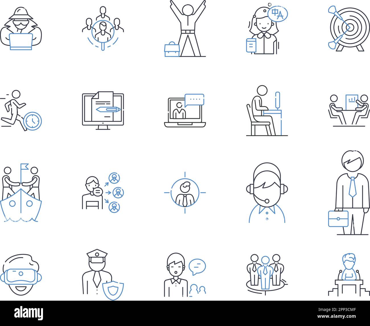 Position And Guidance Line Icons Collection Direction Guidance Advice Counseling Coaching