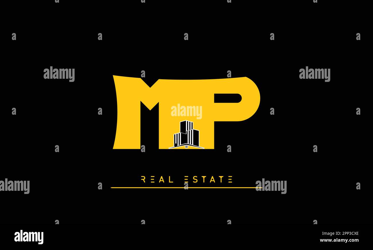 Alphabet letters Modern Creative logo MP , PM Stock Vector Image & Art - Alamy