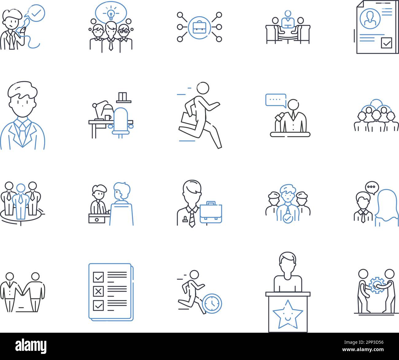 Agency office line icons collection. Collaborative, Dynamic, Cozy ... Agency office line icons collection. Collaborative, Dynamic, Cozy ...