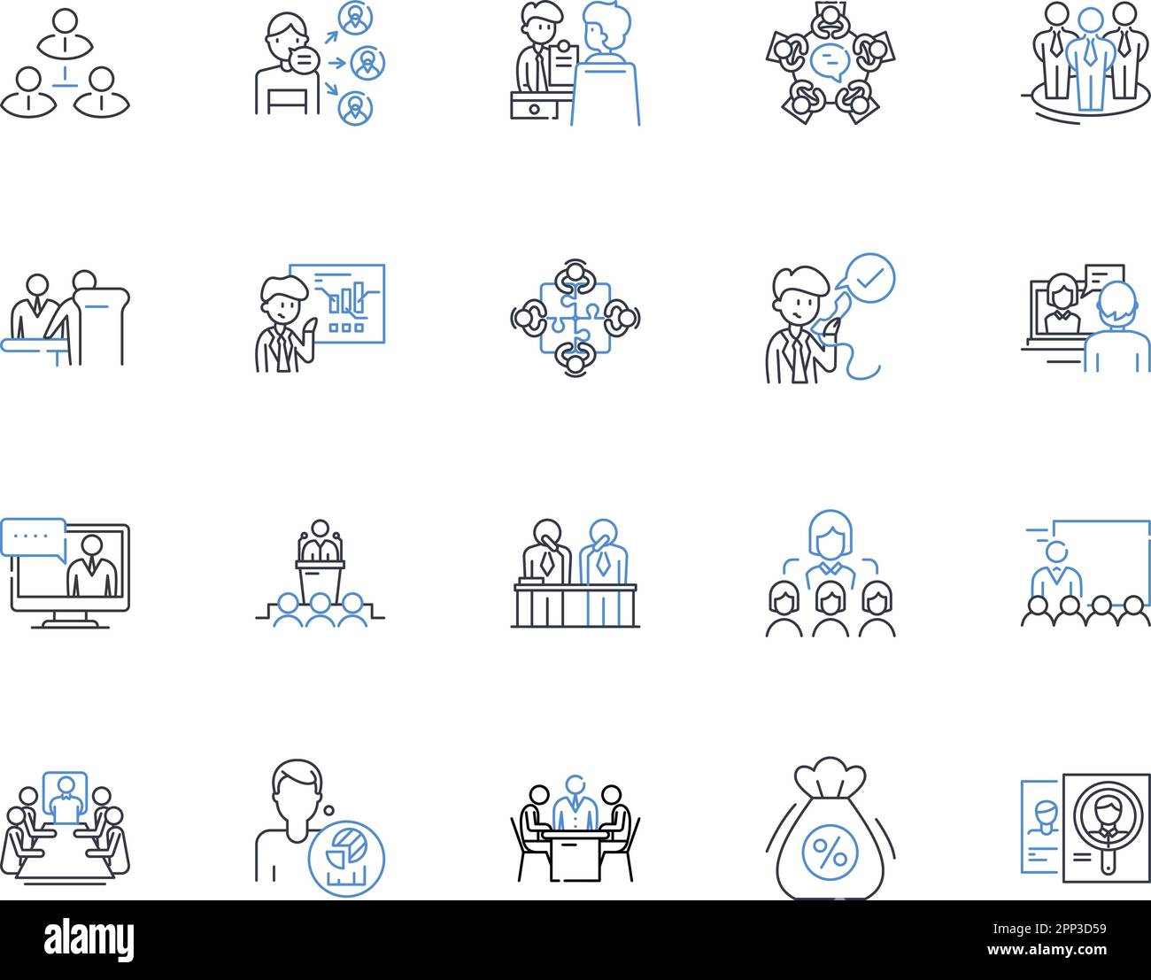 Workforce optimization line icons collection. Efficiency, Productivity ... Workforce optimization line icons collection. Efficiency, Productivity ...
