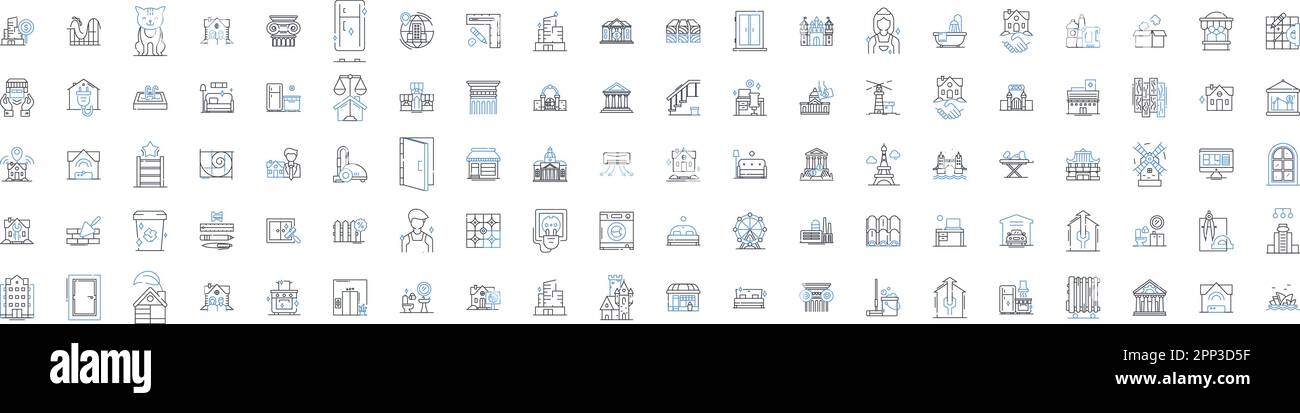 Handyman services line icons collection. Repairs, Maintenance ...