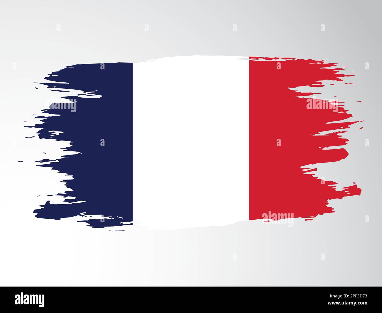 Vector flag of France drawn with a brush Stock Vector Image & Art - Alamy