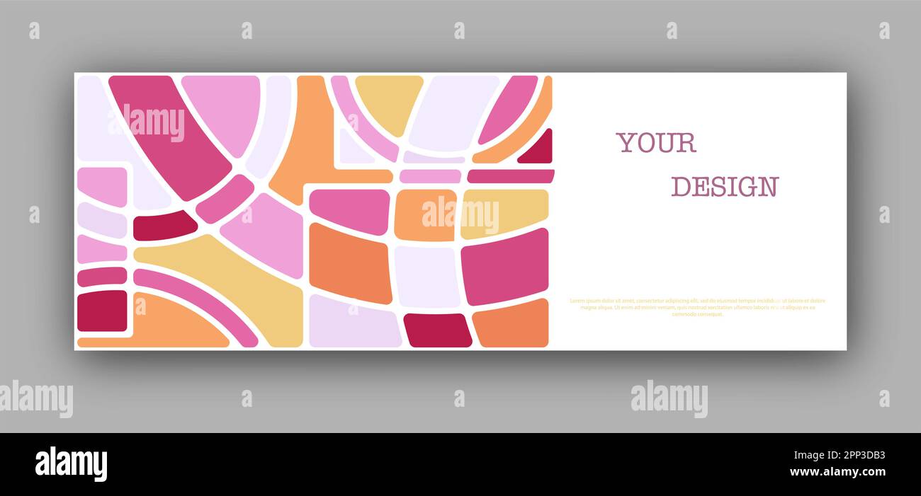 Geometric composition. Template for the design of title pages, covers ...