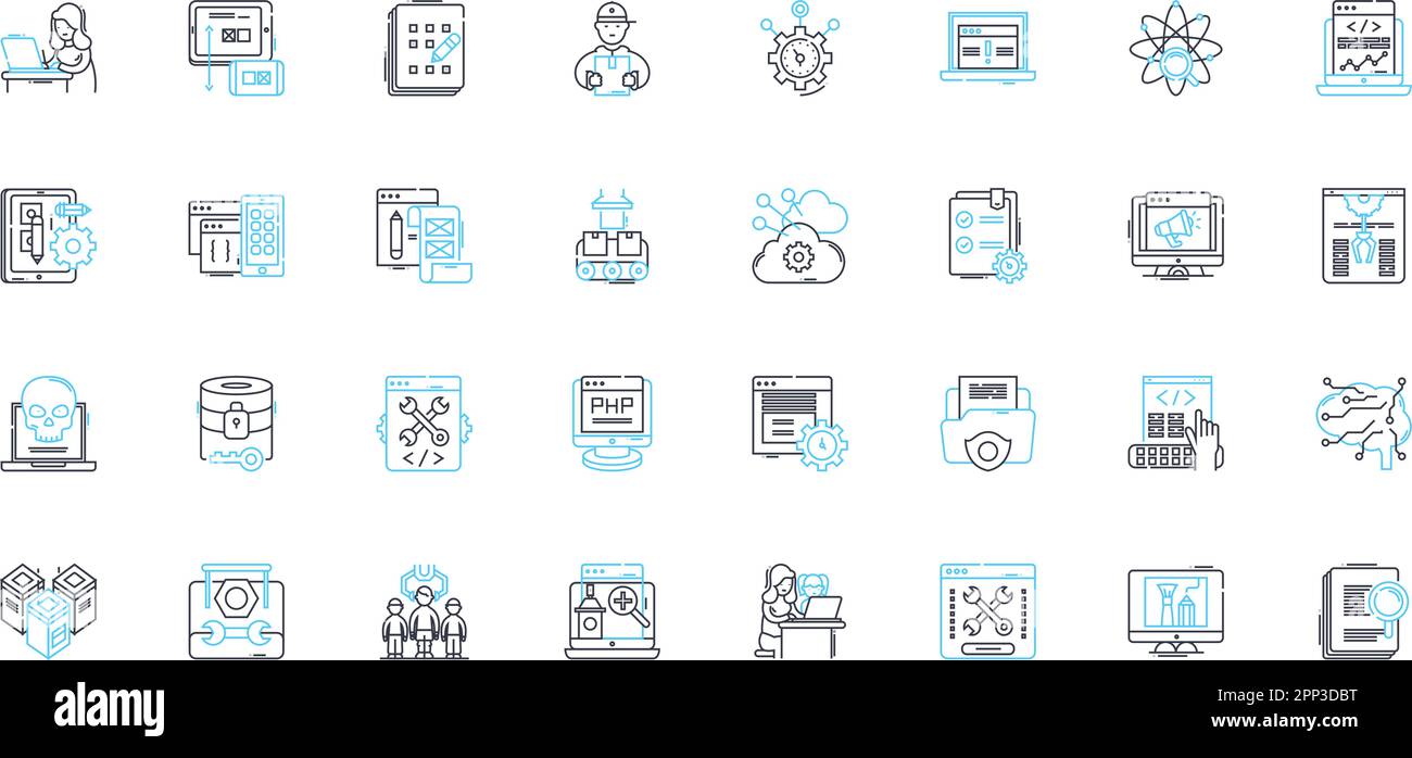 Internet Protection linear icons set. Firewall, Antivirus, Malware ... Internet Protection linear icons set. Firewall, Antivirus, Malware ...