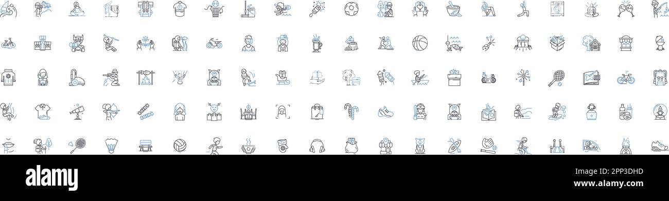 Vibrant health line icons collection. Wellness, Energy, Vitality ...