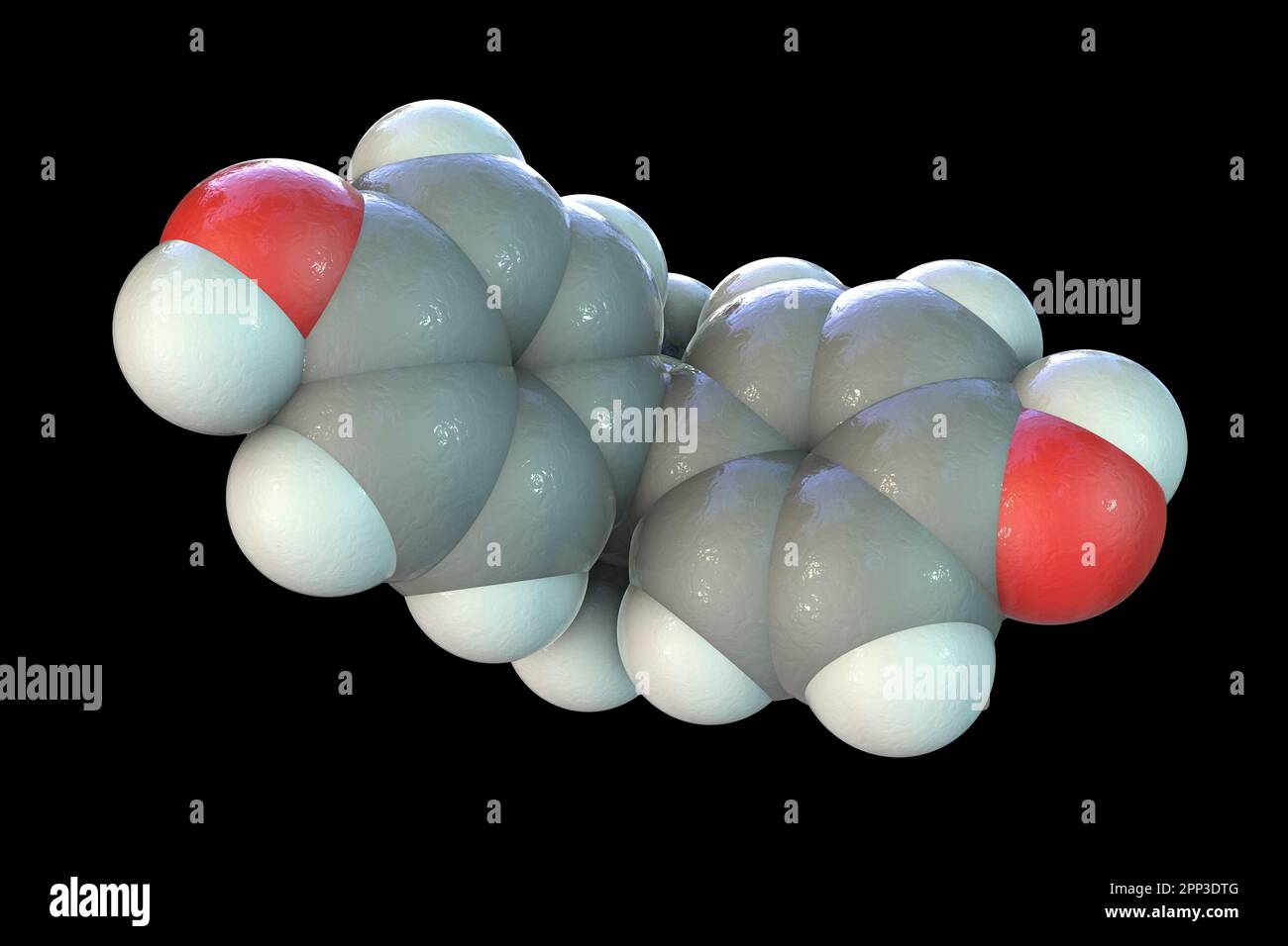 Bisphenol A molecule, illustration Stock Photo - Alamy
