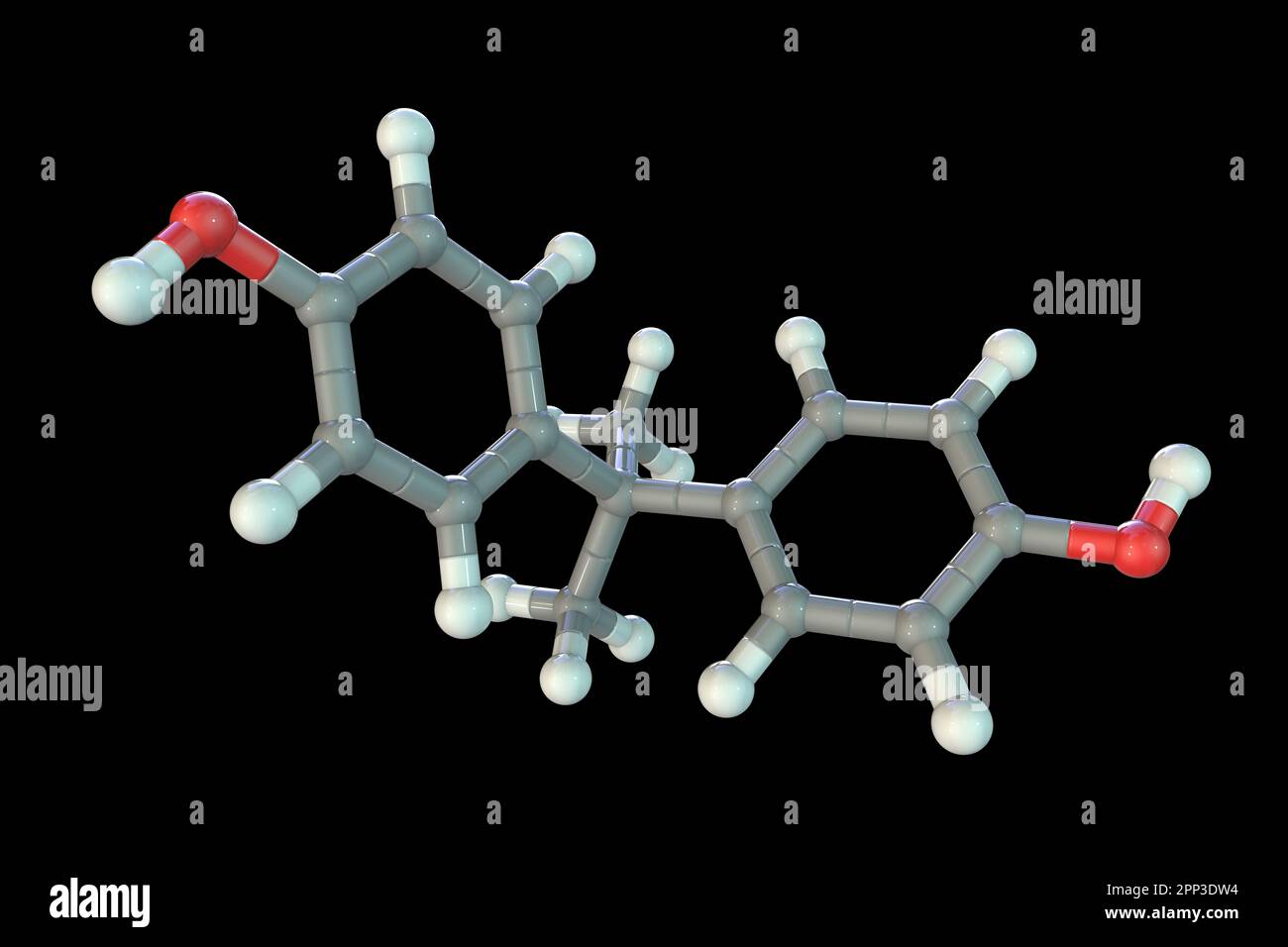 Bisphenol A molecule, illustration Stock Photo - Alamy
