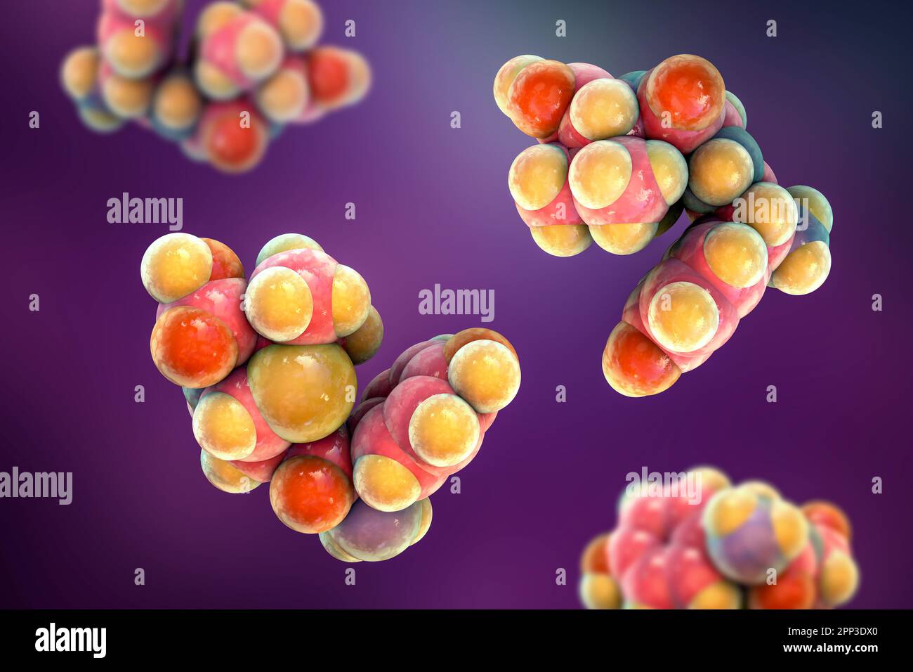 Amoxicillin drug molecule, illustration Stock Photo - Alamy