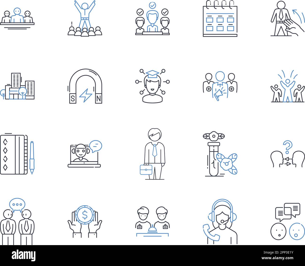 Empowerment and Enablement line icons collection. Confidence, Mastery ...