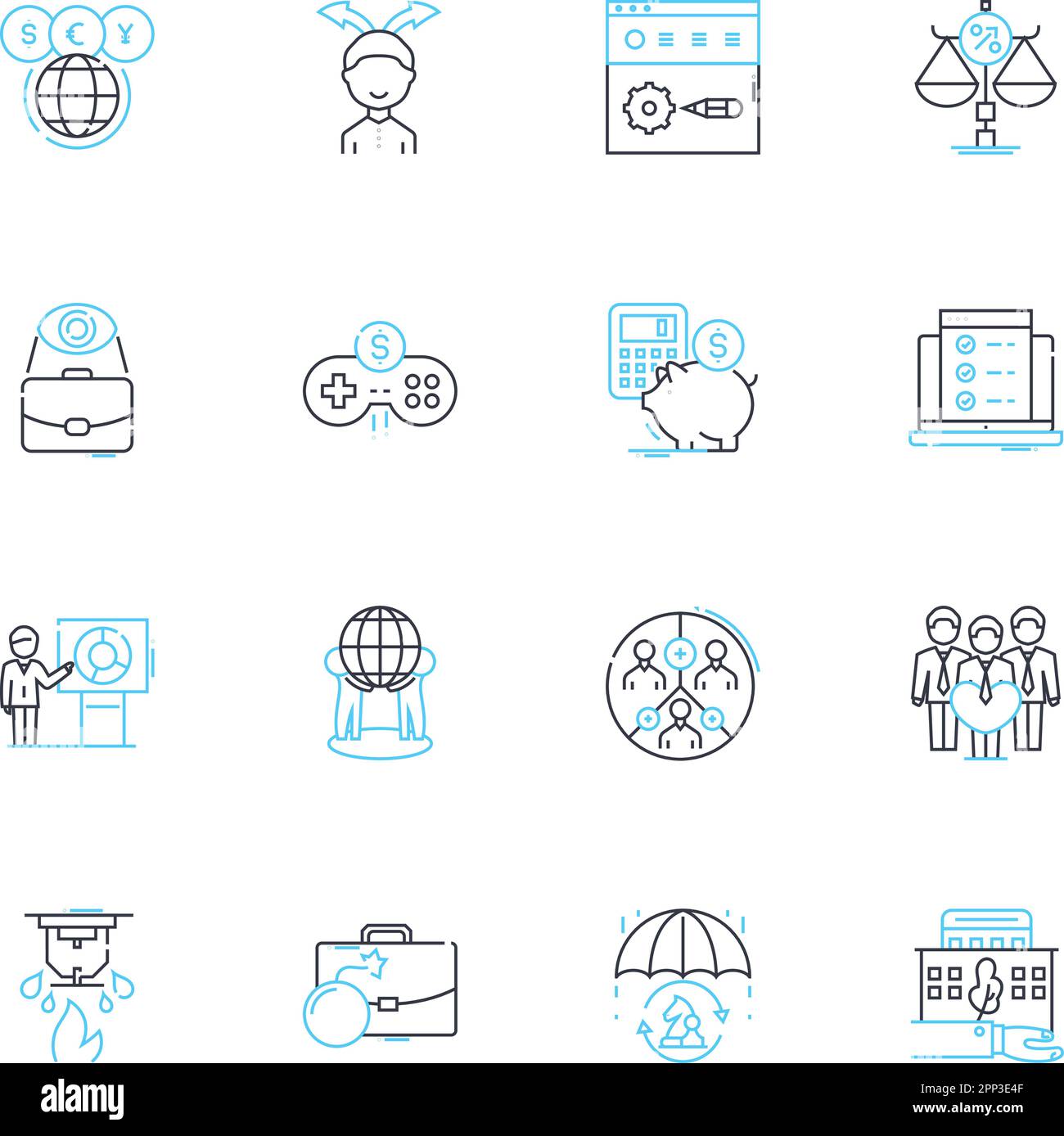 Remote banking linear icons set. Online, Virtual, Digital, App-based ...