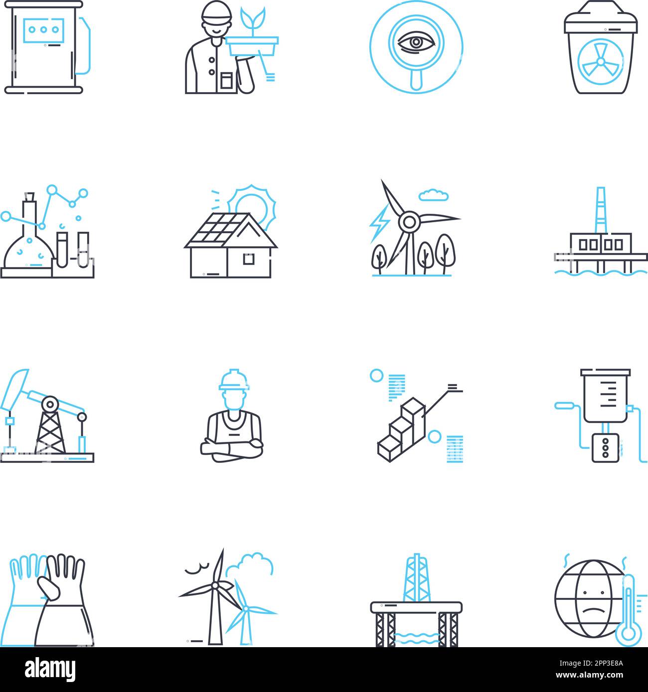 Agile Development Linear Icons Set Iterative Scrum Sprint