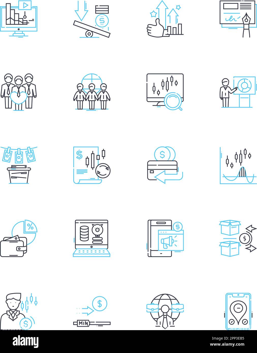 Wealth manager linear icons set. Investment, Finance, Asset, Portfolio ... Wealth manager linear icons set. Investment, Finance, Asset, Portfolio ...