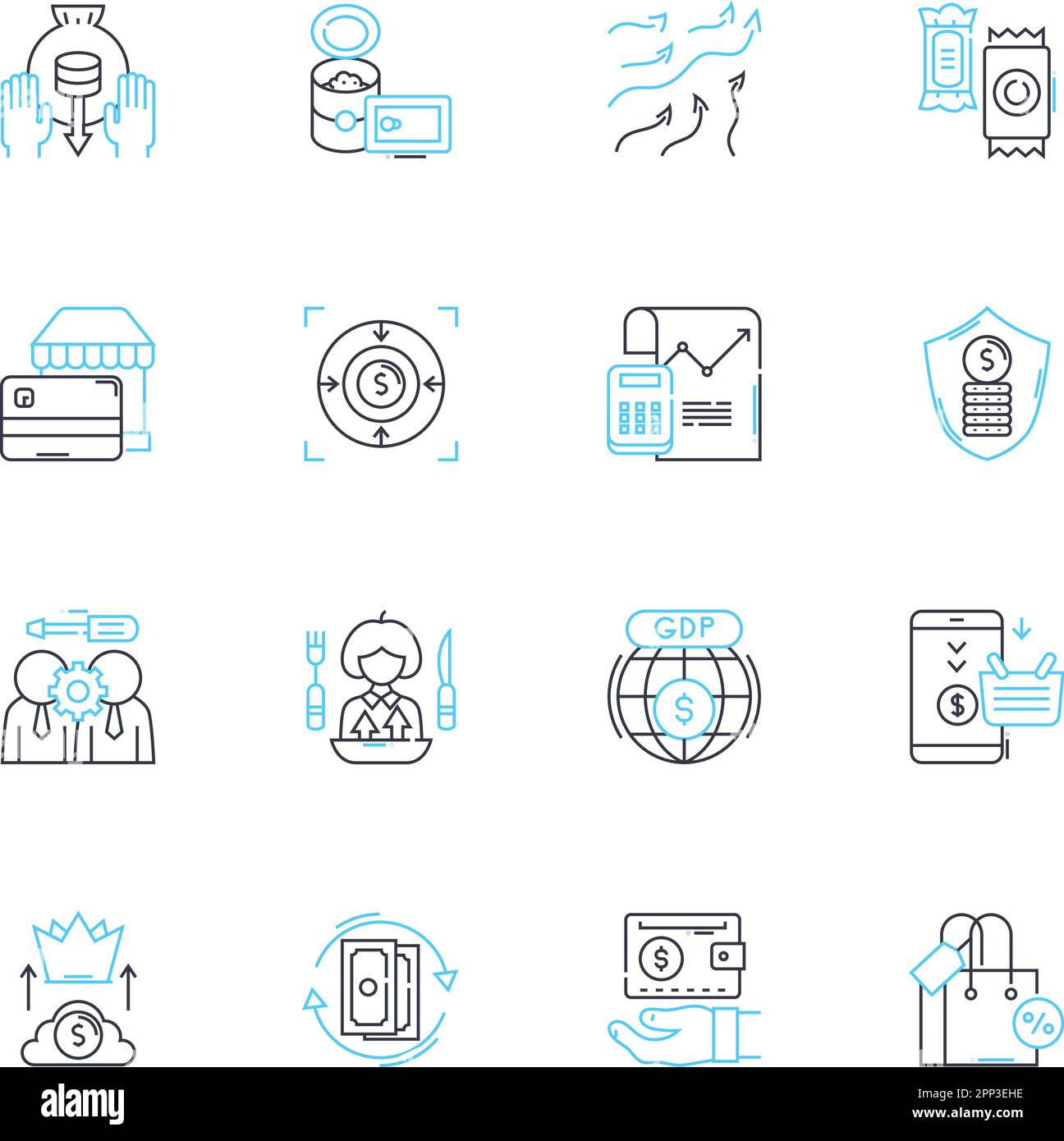 Creative Strategy Linear Icons Set Innovation Ideation Brainstorming