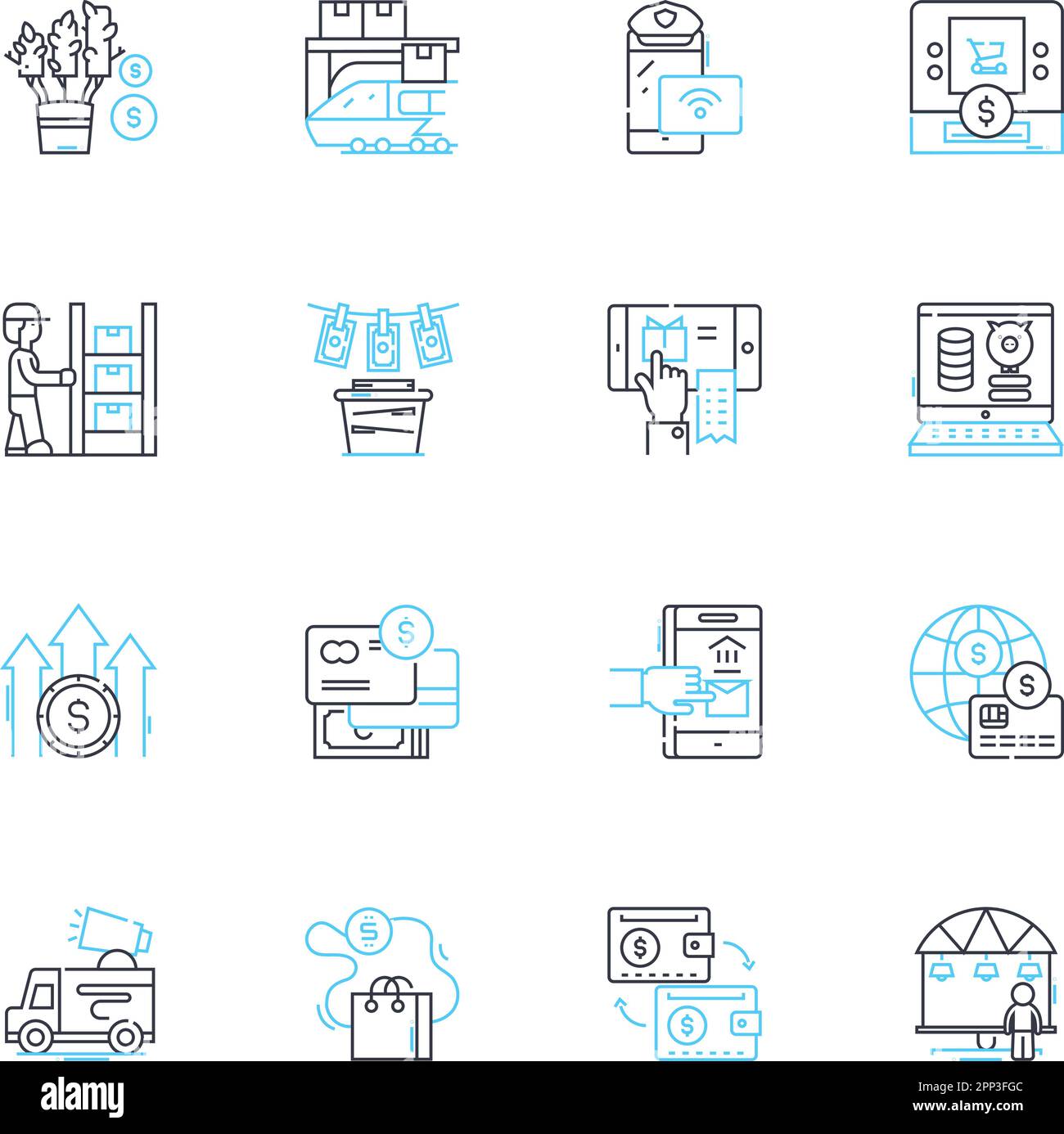 Online strategy linear icons set. Analytics, Branding, Conversion ...