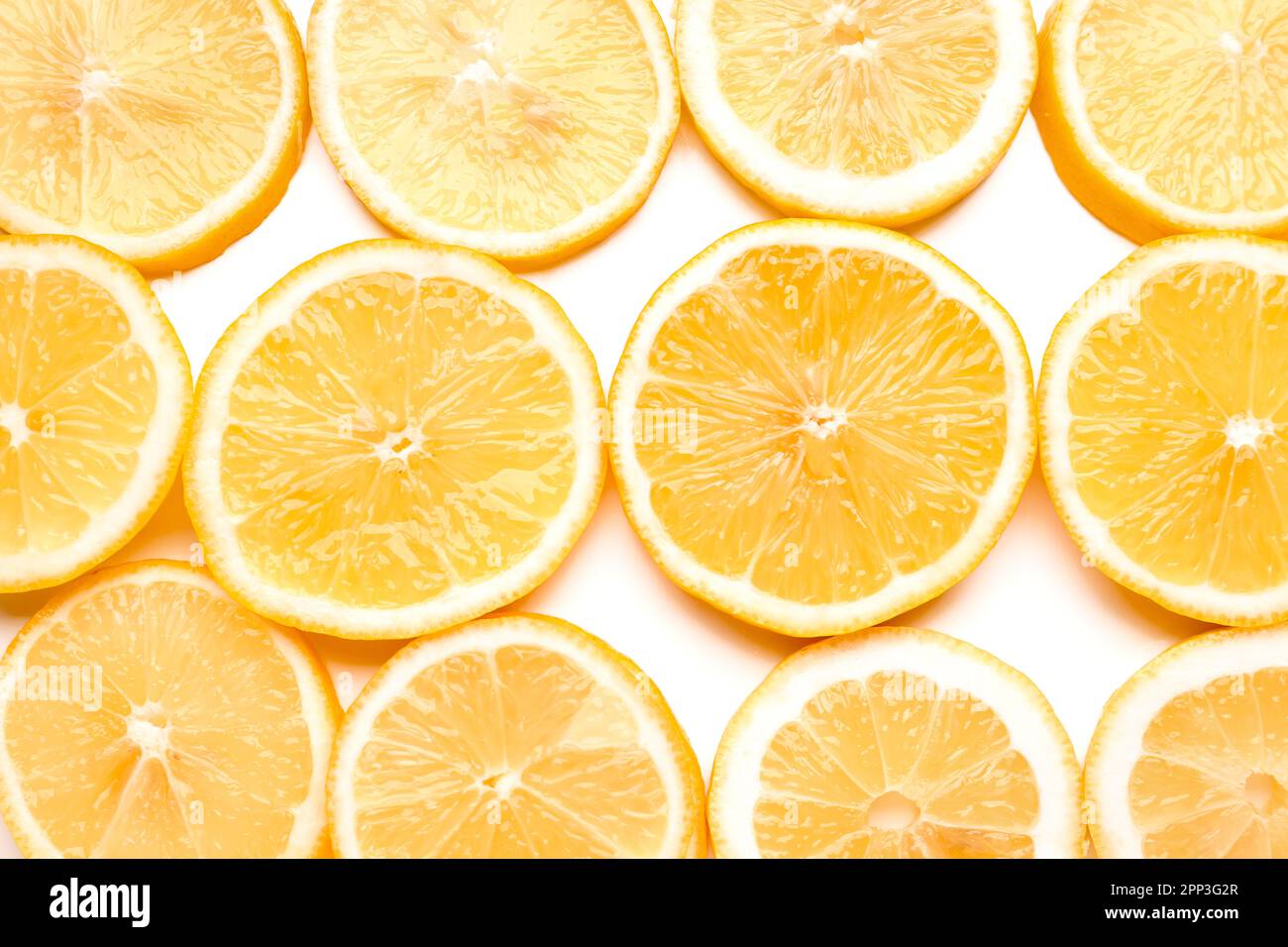 Texture of sliced lemons as background Stock Photo - Alamy