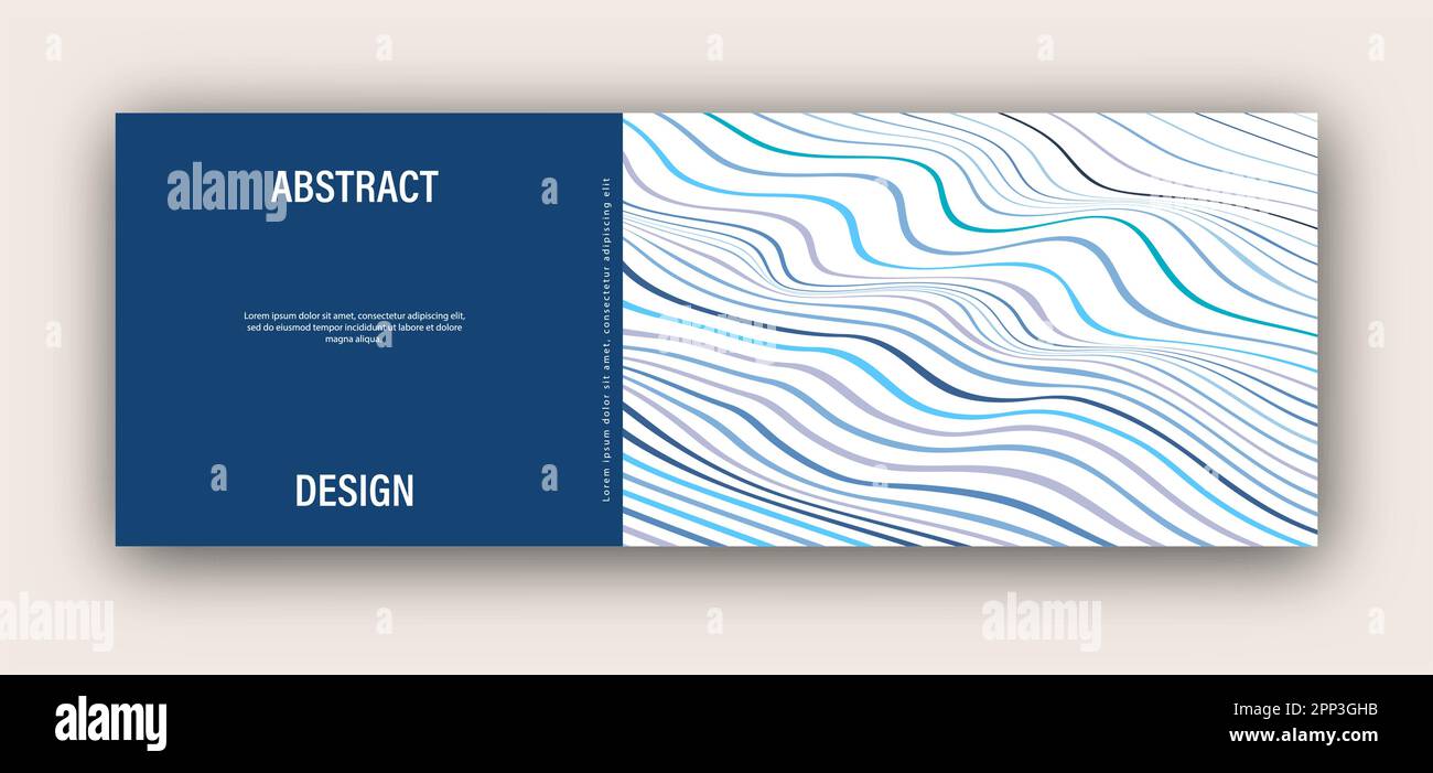 Abstract wave. Template for creative ideas for the design of title ...