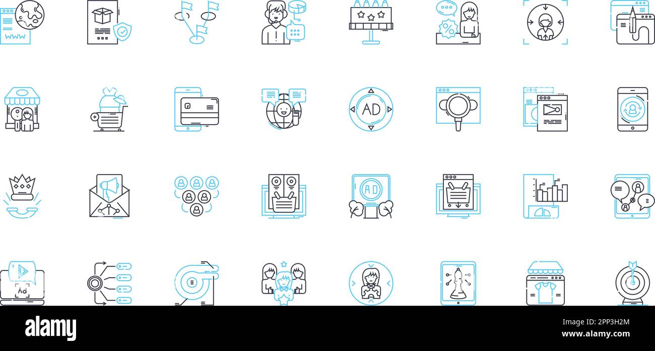 Digital agency linear icons set. Innovation, Strategy, Creativity ... Digital agency linear icons set. Innovation, Strategy, Creativity ...
