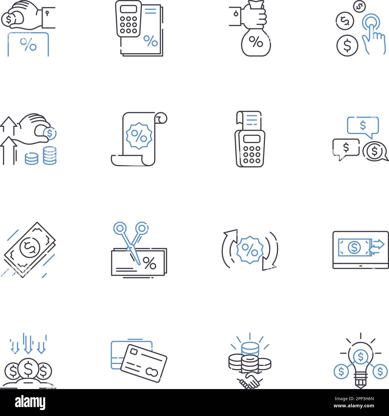 Sales consultants line icons collection. Negotiation, Customer service ...