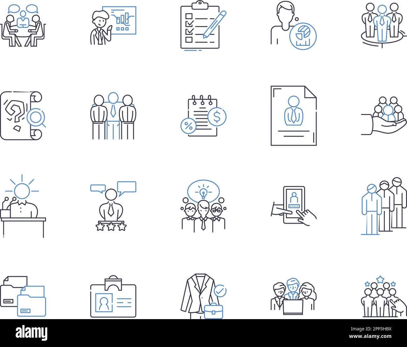 Industry peers line icons collection. Nerking, Collaboration ...